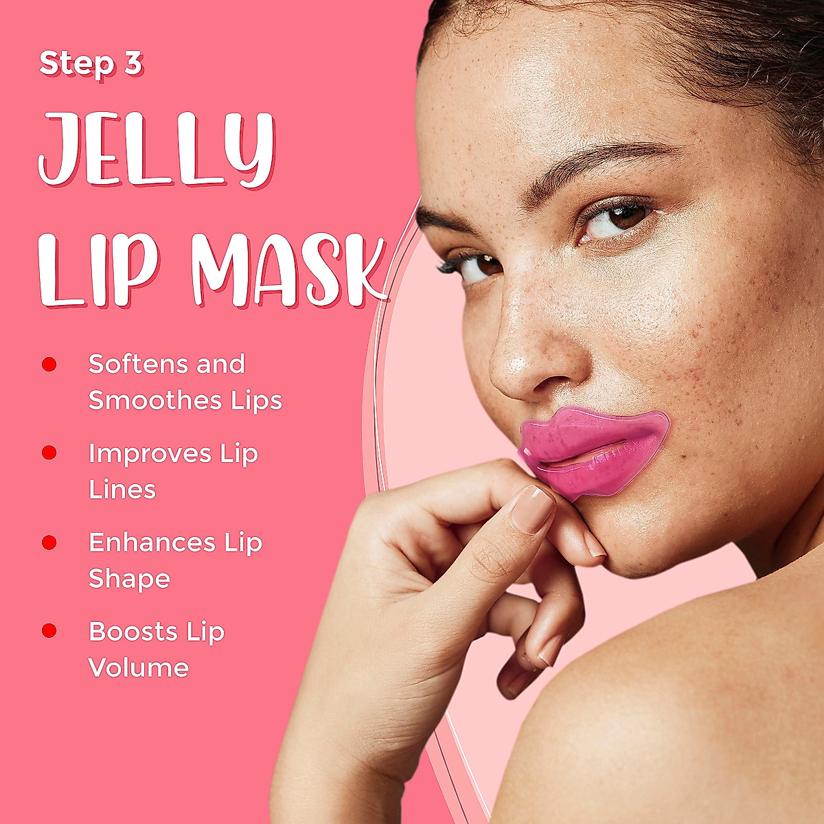 Lick Your Lips 6-in-1 Lip Care Kit With Lip Sleeping Mask, Silicone Brush, Sugar Lip Scrub, Lip Mask Sheet to Reveal Luscious, Lip Exfoliator Scrub to Soft Lips – Korean Lip Therapy Set for a Fuller