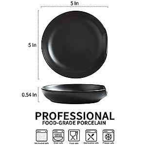 Spoon Rest Spoon Holder For Stove Top Ceramic Stove Spoon Holder For Kitchen Counter Spatula Holder Utensil Rest, Dark Black