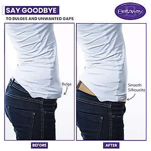 BELTAWAY - Elastic Belt For Women | Invisible Buckle Belts for Women | Elastic Bands | No Show Belt | Women's Adjustable Belt | Waist Belt | Stretchy Belt | Black One size 0-14