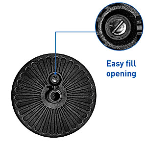 EASYGO PRODUCTS Umbrella Base Water Filled Stand-Outdoor Patio Market-Heavy Duty, Black-New