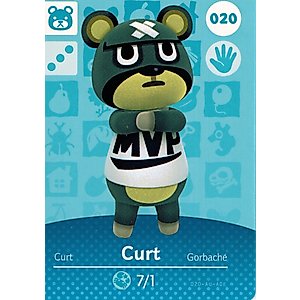 Nintendo Animal Crossing Happy Home Designer Amiibo Card Curt 020/100 USA Version