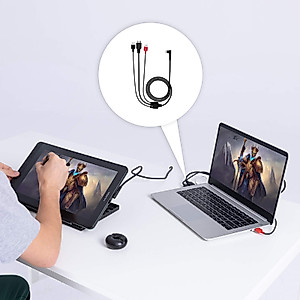 HUION 3-in-1 Cable, Compatible Kamvas 12/13/16 (2021), CB05A