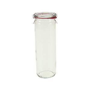 Weck 905 Cylindrical Jars, 16.9 Ounce - Set of 6