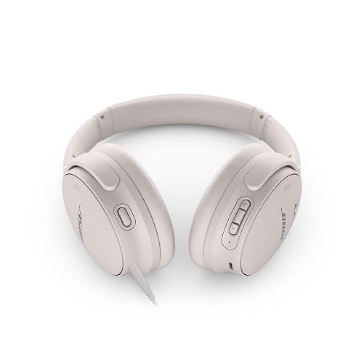 Bose QuietComfort 45 Wireless Bluetooth Noise Cancelling Headphones, Over-Ear Headphones with Microphone, Personalized Noise Cancellation and Sound, White Smoke