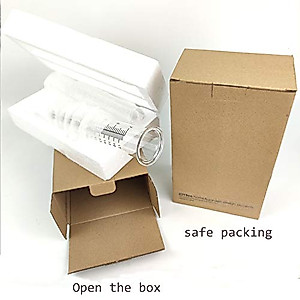 JOYBee 7inch Garden Glass Rain Gauge Replacement Tubes for Yard Garden Outdoor(Pack of 2)