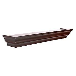 Kiera Grace Contemporary Floating-Shelves, 24-Inch, Espresso