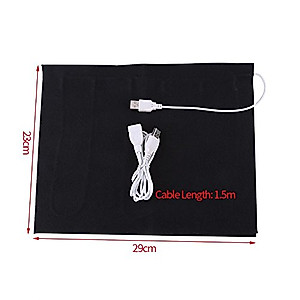 5V USB Electric Cloth Heater Pad Heating Element for Clothes Seat Pet Warmer 35℃-50℃ Mat Pain Relief Therapy