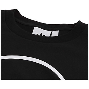 adidas Originals mens Circle Trefoil Shorts Sleeve Tee Black Medium
