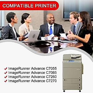 2-Pack GPR33 2792B003AA Black Toner Cartridge High Yield Compatible GPR33 Replacement for Canon ImageRunner Advance C7055 C7065 C7260 C7270 Printer