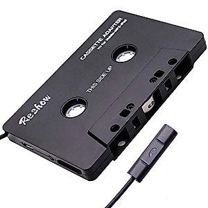 Reshow Bluetooth Cassette Adapter for Car with Stereo Audio, Wireless Cassette Tape to Aux Adapter Smartphone Cassette Adapter (Black)