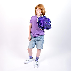 PlanetBox 5268303 Stardust Insulated Lunch Bag, 9 x 12 x 2.5 inches, Purple