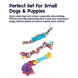 Petstages Orka Mini Dental Dog Chew Toys - 3 Pack
