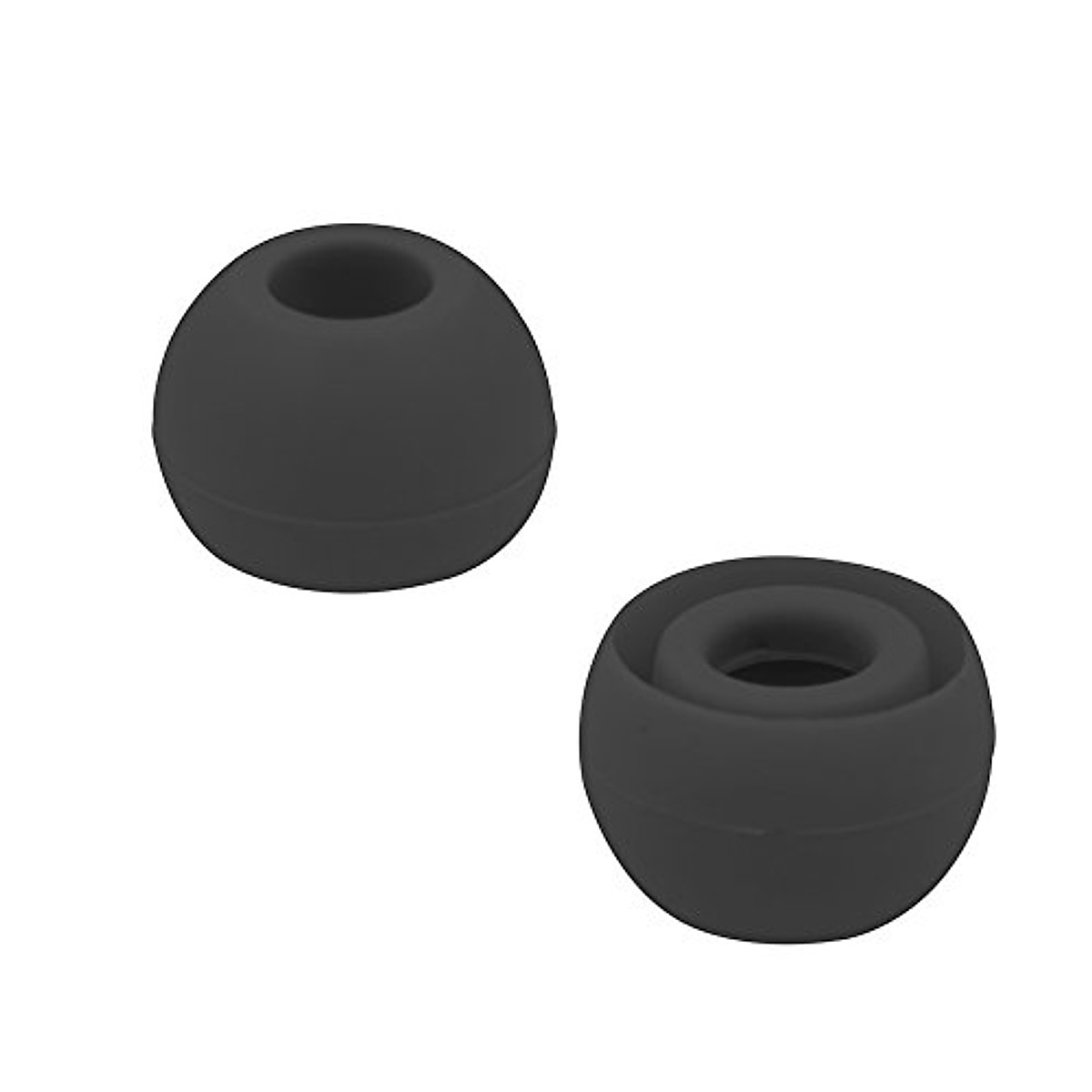 ALXCD Ear Tips for Powerbeats3 Wireless Earphone, SML 3 Sizes 6 Pair Earbud Tips & 2 Pair Double Flange Silicone Replacement Ear Tip Cushion, Fit for Beats Powerbeats 3 Wireless 3 [8 Pair](Black)