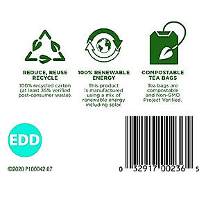 Traditional Medicinals Organic EveryDay Detox Dandelion Herbal Tea, Supports Liver & Kidney Function, (Pack of 4) - 64 Tea Bags Total