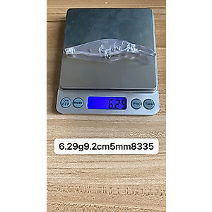 10PCS Unpainted Lure Blanks 6.29g 9.2cm with 5mm Free Fishing Eye Crankbait Baits Simulation Blank Body Clear Hard Baits Trout Salmon Minnow Lure Popper Lures Topwater Freshwater 5mm 8335