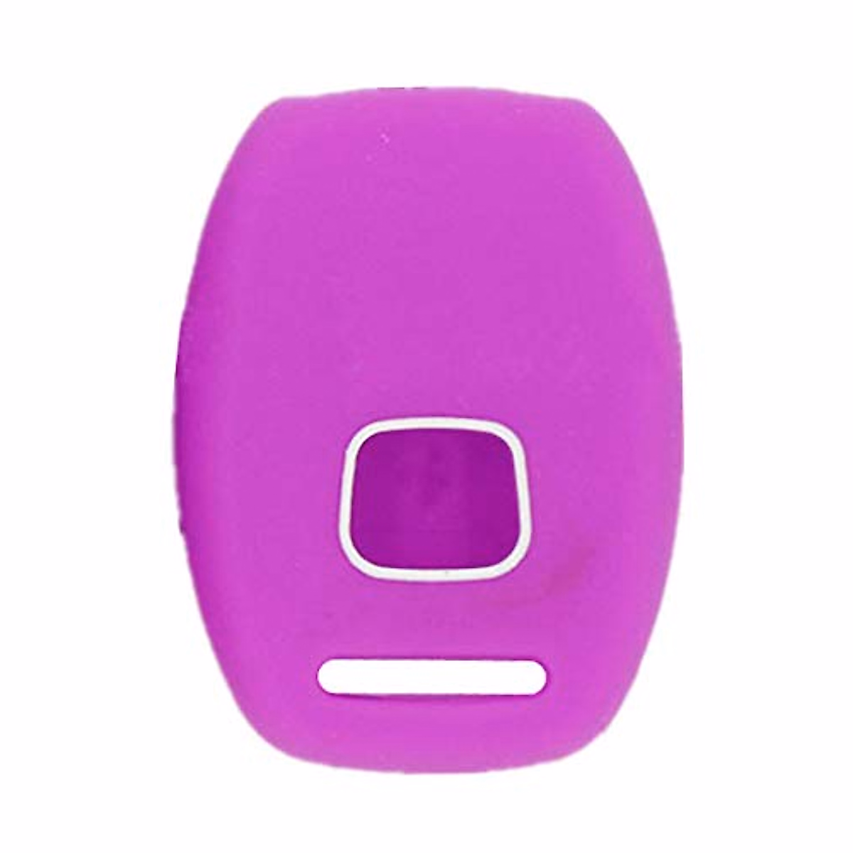 KAWIHEN Silicone Key Fob Cover Compatible with Honda Accord Accord Crosstour CR-V Civic Element Pilot OUCG8D-380H-A N5F-S0084A N5F-A05TAA (Purple)