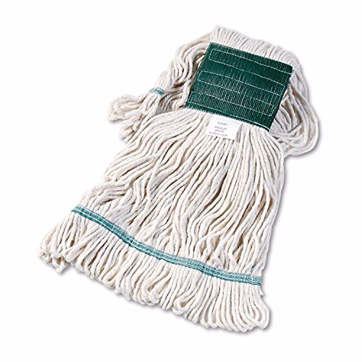 Boardwalk 502WHCT Super Loop Wet Mop Head, Cotton/Synthetic, Medium Size, White, 12/Carton
