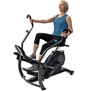 FreeStep LT3 Recumbent Cross Trainer Stepper - Zero-Impact Exercise w/Patented Physical Therapy Stride Technology, Whisper-Quiet, Multi-Position Arms, Free App w/Trainer-Led Workouts