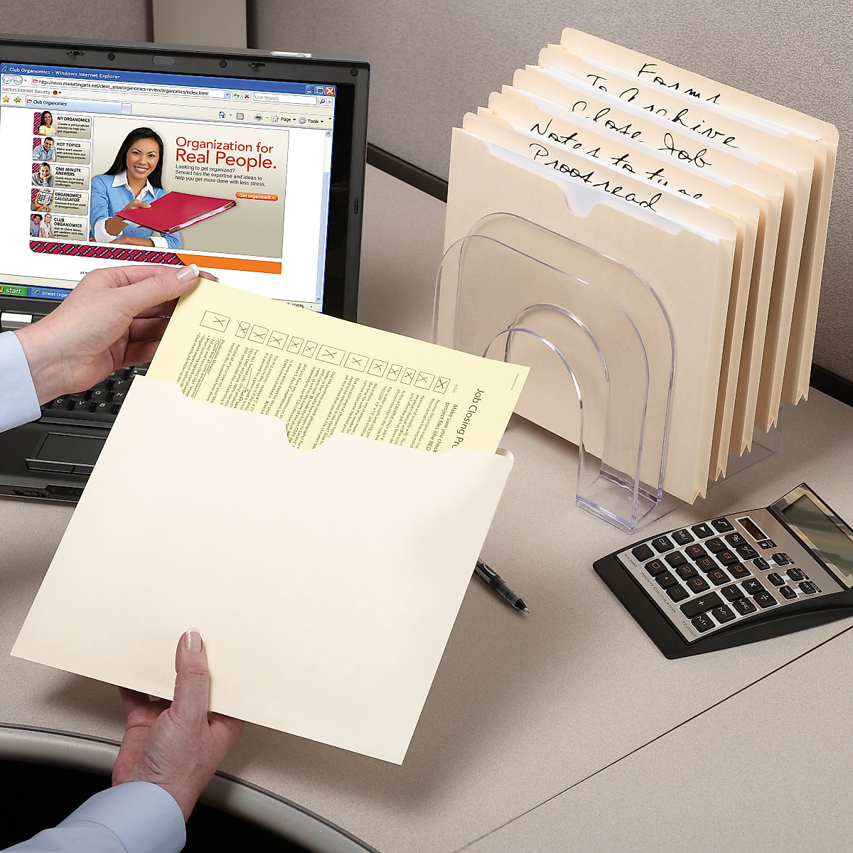 Smead File Jacket, Reinforced Straight-Cut Tab, Flat-No Expansion, Letter Size, Manila, 100 per Box (75500)