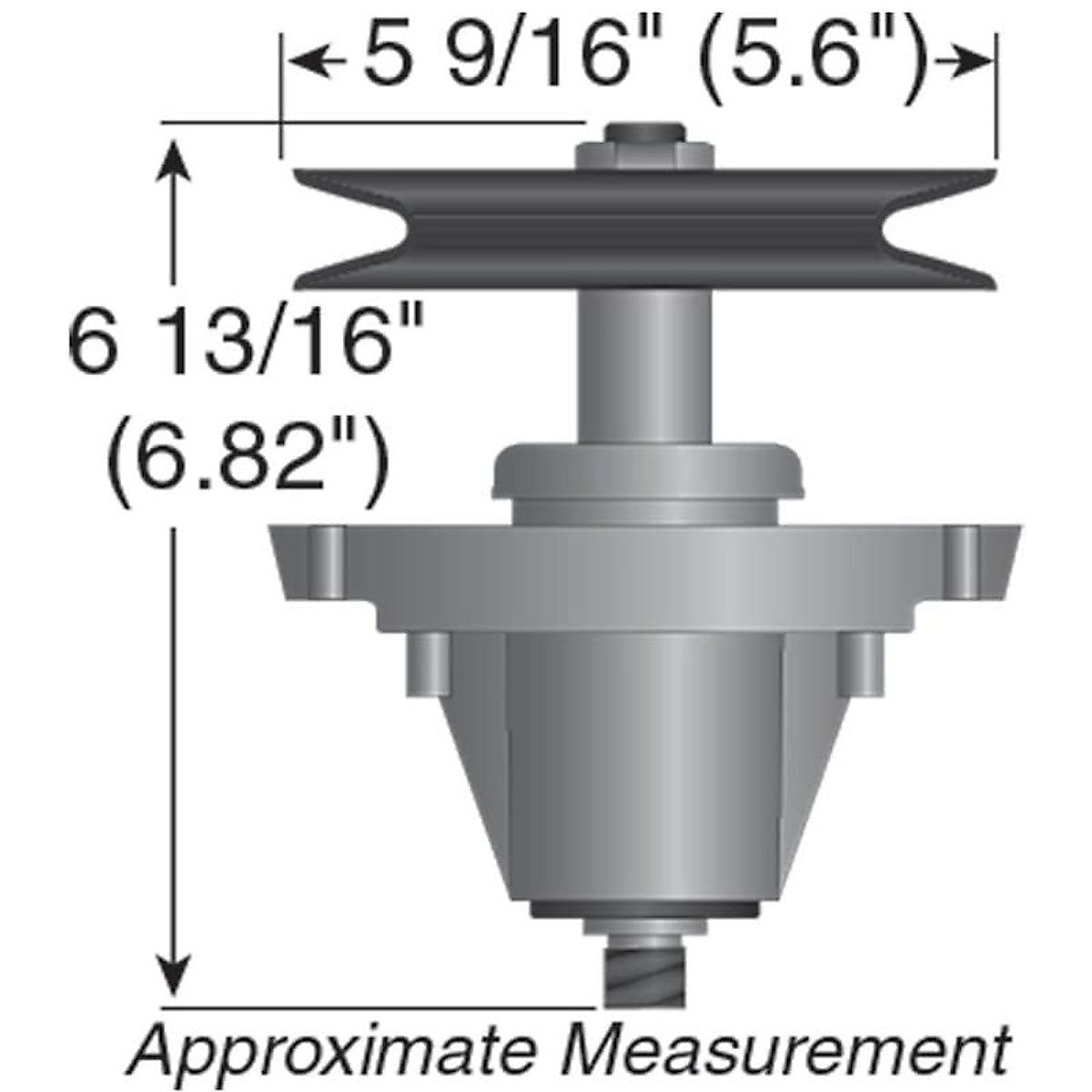 LAWN & GARDEN AMC 3 Upgraded Spindles, Mounting Holes Threaded for Easier Install, Compatible with MTD Cub Cadet 618-06978, 918-06978