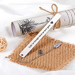 Inspirational Bookmark Gifts for Women Men, Christmas Gift for Son Daughter, Birthday Gift for Best Friend, Graduation Gift for Her Him Boy Girl, Retirement Anniversary Present for Coworker Book Lover