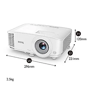 BenQ WXGA Business Projector (MW560) - DLP - 4,000 Lumens High Brightness - 20,000:1 High Contrast Ratio - Dual HDMI, VGA - Auto Keystone Correction - Simple Setup - SmartEco Technology