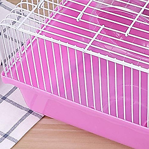 MJWDP Hamster Cage Travel Carry Rat Cage Small Pets Supplies Hamster Toy Accessories