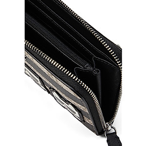 Karl Lagerfeld Paris Wallet On String Tan/Black Multi One Size