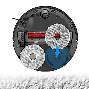 HACOBEST 10pcs Mop Pads for Roborock Q Revo/Qrevo Maxv/Qrevo Pro/Qrevo S, Roborock Q revo Pro Mop Pads Roborock Qrevo Maxv Mop Pads Roborock Qrevo Pro Accessories