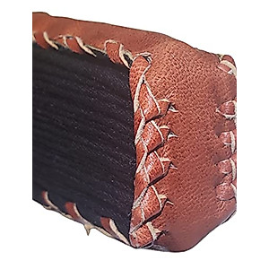 Ahiastring African Fabric Folding Fan: Church, Ankara, Leather, Wedding, Sports, and Pouch Included!