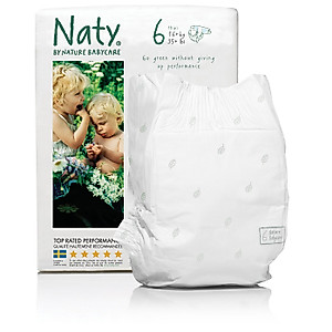 Naty Chlorine-Free ECO Diapers Size 6, 18 Count (Pack of 3) = 54 Total Diapers