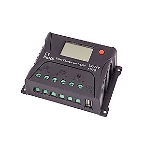 Renogy KIT-BUNDLE50D 12 Volt Monocrystalline Solar, Bundle 50W Kit, Bundle Kit with 10A PWM LCD Charge Controller