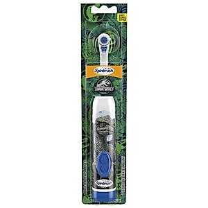 Arm & Hammer Spinbrush Kids Battery Powered Toothbrush, Jurassic World, Design May Vary