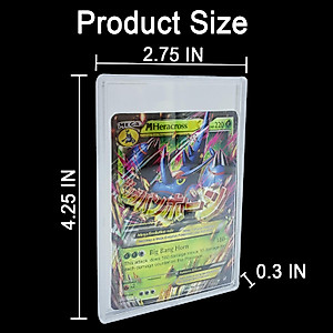 tutata Full Protect Trading Card Holder 10 PACKS Rigid Baseball Card Case for Standard Cards