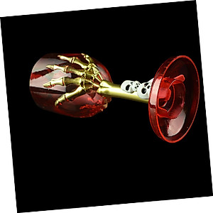 6PCS halloween plastic cups skull wine goblet Halloween Juice Goblet Party Spooky Skeleton water cup skeleton Decor Bar Drinkwares colored drinking glasses Drinking Cup re-usable