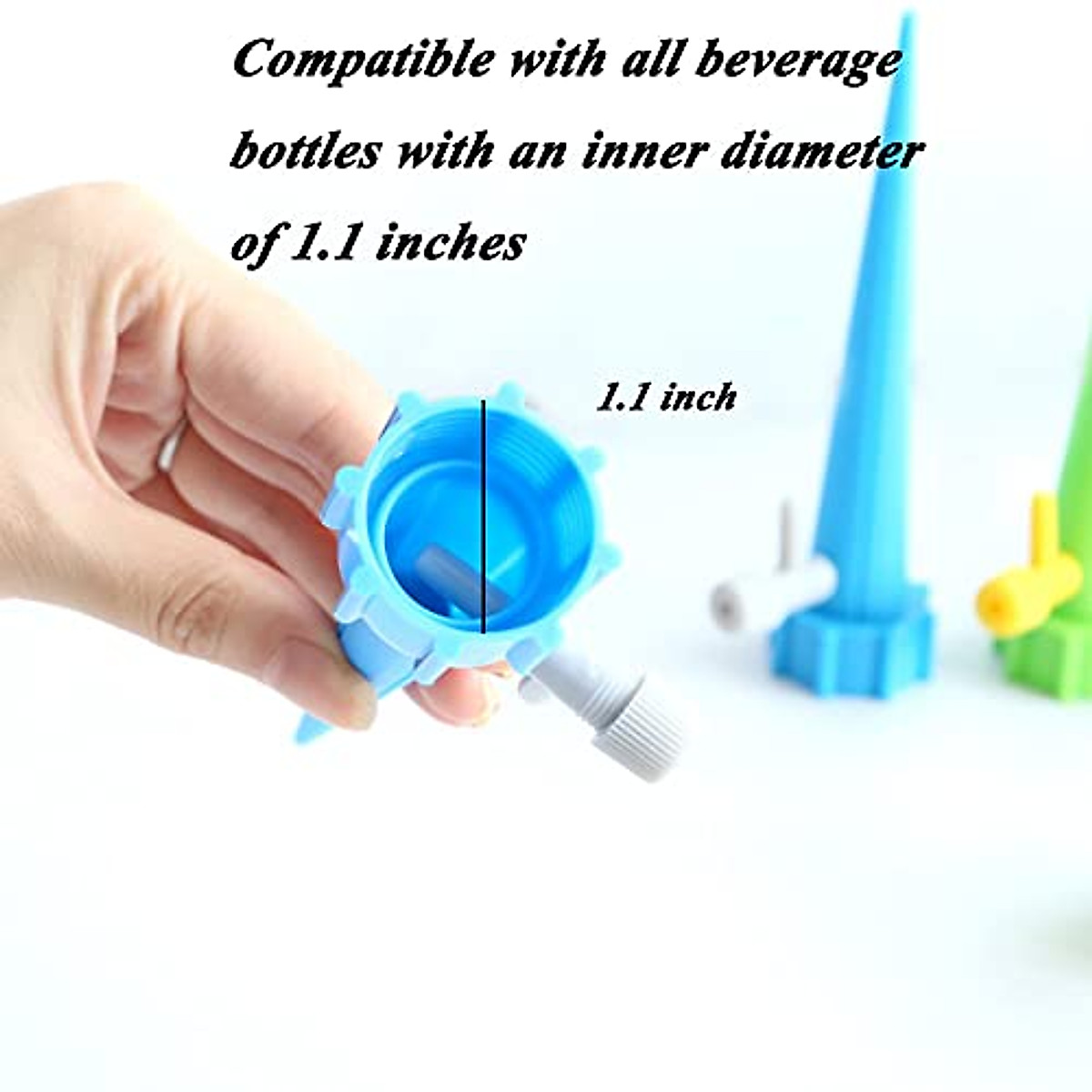 ARTEM Plant Waterer Self Watering Spikes System Automatic Vacation Drip Irrigation Watering Devices with Slow Release Control Valve Switch for Garden Plants Indoor & Outdoor (12 Packs)