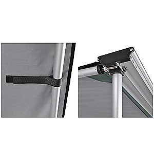 Yescom 6.6'x8.2' Car Side Awning Rooftop Pull Out Tent Shelter PU2000mm UV50+ Shade SUV Outdoor Camping Travel Grey