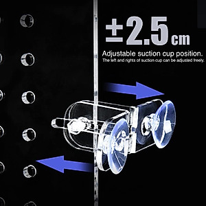 FASANIY Aquarium Tank Dividers Acrylic Clear Board Décor with Suction Cups Accessories 20 30 40 50 Gallon (010-7.87 * 11.81 * 0.79 in)
