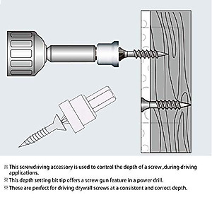 AUTOTOOLHOME 10pcs Drywall Screw Bits Setter PH2 Magnetic Extension Drill Bit Holder for Plasterboard