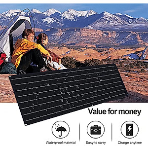 AQWSD 1000 Watt Solar Panel Kit, with 40A Charge Controller 2 × 500 Watt Flexible Monocrystalline Solar Panel for 12-24V Battery Charging Car Battery Camper RV Yacht Battery Boat