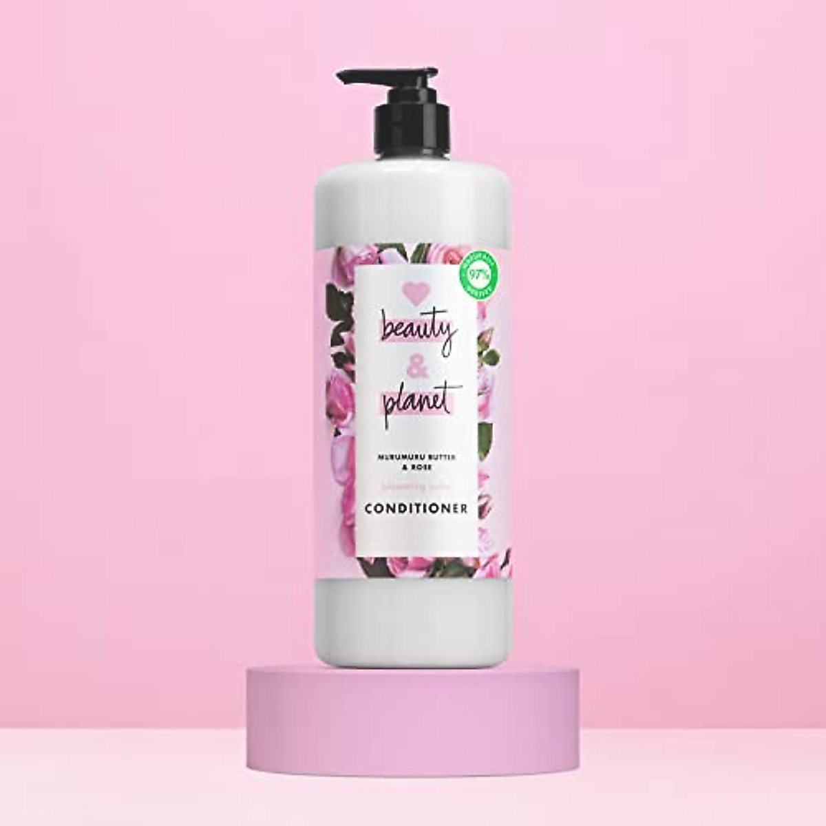 Love Beauty And Planet Blooming Hair Conditioner for Color Treated Hair Murumuru Butter & Rose Paraben & Silicone Free & Vegan Hair Care, 32.3 Fl Oz