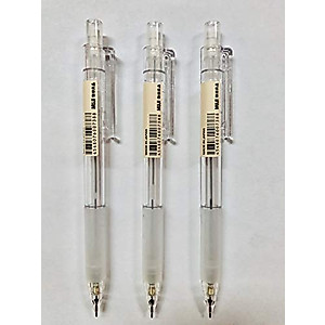 MUJI 3SET Polycarbonate Mechanical Pencil W - Rubber Grip