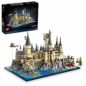 LEGO Harry Potter Hogwarts Castle and Grounds Building Set, Display Model Gift Idea for Adults, Collectible Playset to Celebrate Harry Potter Birthday, 76419
