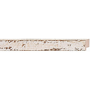 10x38 Frame White Solid Wood Picture Frame Width 1.125 Inches | Interior Frame Depth 0.5 Inches | Moraine 0 Photo Frame Complete with UV Acrylic, Foam Board Backing & Hanging Hardware