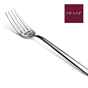 Stainless Steel Engraved Fork Gifts for Men Women Friends - Funny May the Fork Be with You Dinner Fork Gift Cute Birthday Christmas Thanksgiving Day Presents