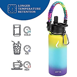 Gifts for Women, Mom, Men, Dad, Teen Girls, Friends, Coworkers, Husband, Wife, Boyfriend, Sister, Aunt - Gifts for Christmas, Birthday, Valentine's Day, Wedding - Insulated Water Bottle
