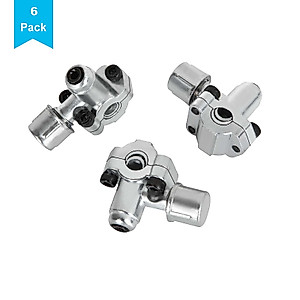 6PCS Bullet Piercing Valve Line Tap Valve Kits Adjustable Valve 1/4 5/16 3/8 Inch Outside Diameter Pipes, Replace for AP4502525, BPV31D, GPV14, GPV31, GPV38, GPV56, MPV31