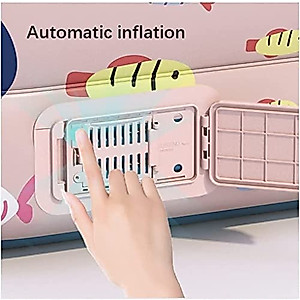 Inflatable Pool Family Pool Inflatable Swimming Pool Heavy Duty Above Ground Pool Blue 4 Ring Inflatable Paddling Pool for Garden Summer Water Party (Color : Blue, Size : 1.8m)