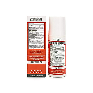 Hemp Oil 2-Pack Uncle Bud's Topical Roll On Pain Reliever, Hemp Oil for Pain Reduction, Stress Support, Achy Muscle Relief, Fast Acting, Anti Inflammatory