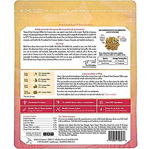 LAFEBER'S Tropical Fruit Gourmet Pellets Pet Bird Food, No Added Sugar, Made with Non-GMO and Human-Grade Ingredients, for Conures, 4 lb